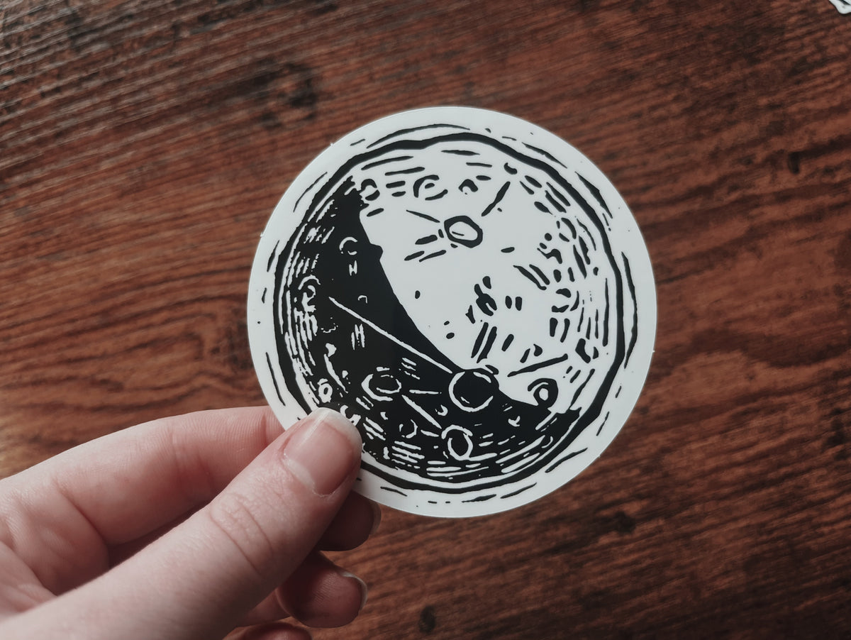 Half Moon Sticker – VesperTwine